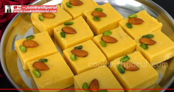 Kesar Barfi Recipe | How to make Kesar Barfi at Home | Kesar Burfi Recipe