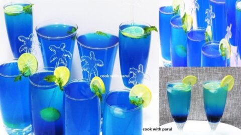 Blue Lime Juice Recipe | How to make Blue Lemon Mocktail | Blue Lemon ...