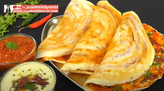 Instant Rava Dosa Recipe | Instant Suji Dosa Recipe | Instant Dosa ...