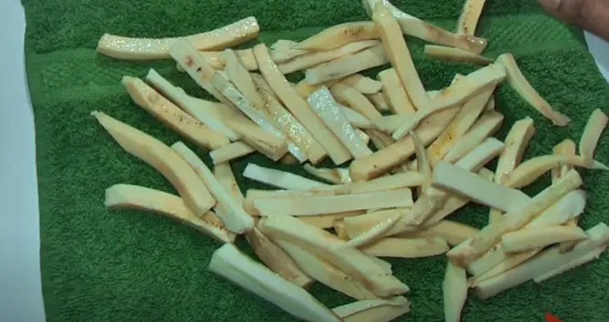 Banana French Fries Recipe | How to make Banana French Fries | Green ...