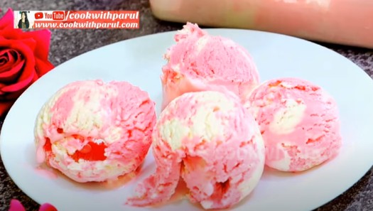 Layered Vanilla Ice Cream Recipe | How to make Layered Ice Cream at ...