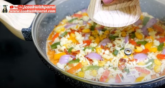 Liquid Dough Pizza Recipe | How to make Liquid Dough Pizza at Home ...