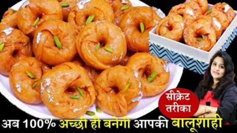 Balushahi Recipe | Badusha Sweet Recipe | How to make Balushahi at Home ...