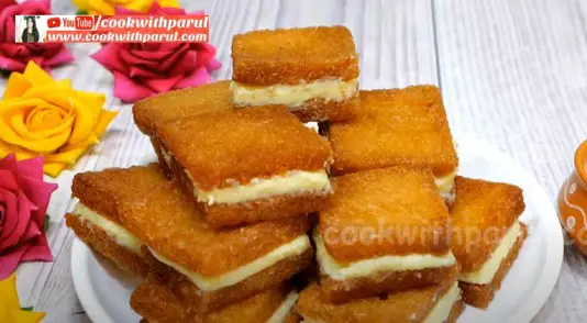 Bread Malai Toast Recipe | How to make Bread Malai Toast | Bread Malai ...