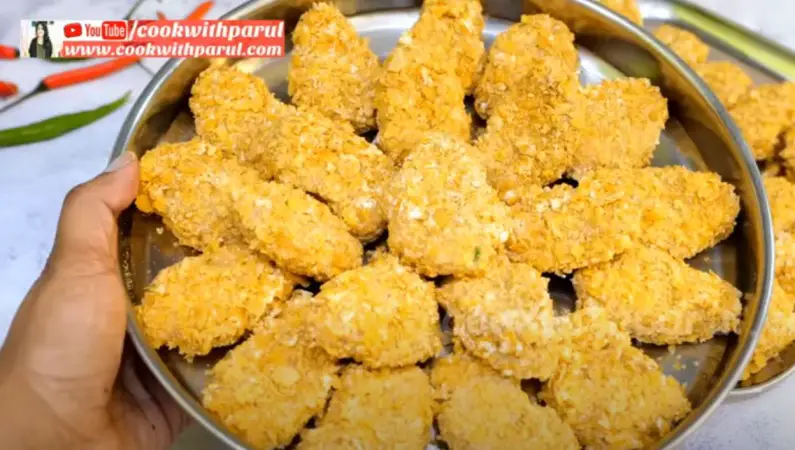 Veg Soya Nuggets Recipe | Veg Nuggets Recipe | Veg Chicken Nuggets ...