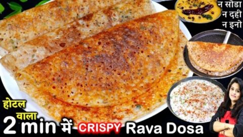 Sooji Dosa Recipe | Rava Dosa Recipe | How to make Sooji Dosa at Home ...