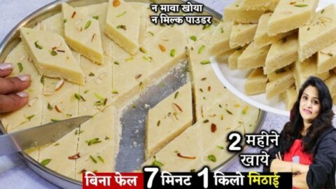 Sooji Ki Barfi Recipe | Rava Barfi Recipe | How to make Rava Barfi at ...