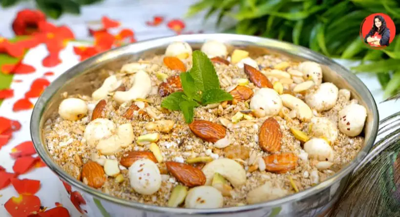 Best Dhaniya Panjiri Recipe | How to make Dhaniya Panjiri at Home | Dhaniya Panjeeri Recipe ...