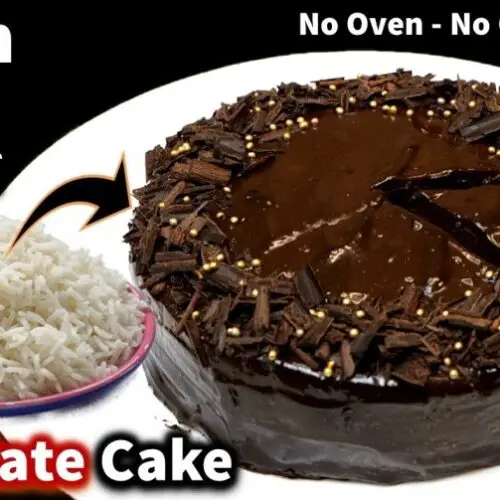 Leftover Rice Chocolate Cake Recipe | How to make Leftover Rice Cake ...